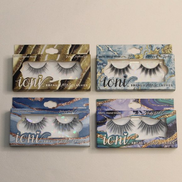 Ioni Cosmetics | Makeup | Ioni 3d Faux Mink Eyelashes Collection 4 Pack ...